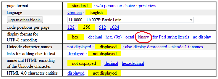 sposoben: ASCII, Win - 1250 in UTF - 8