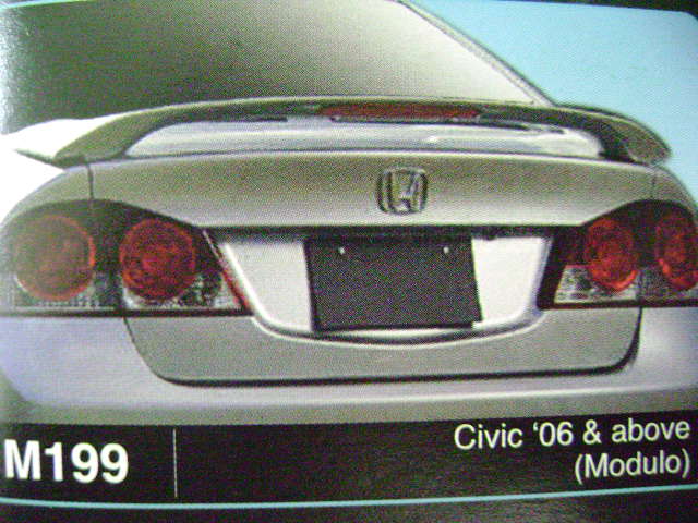 REV MOTORSPORT: honda civic FD rear spoiler (fiber)