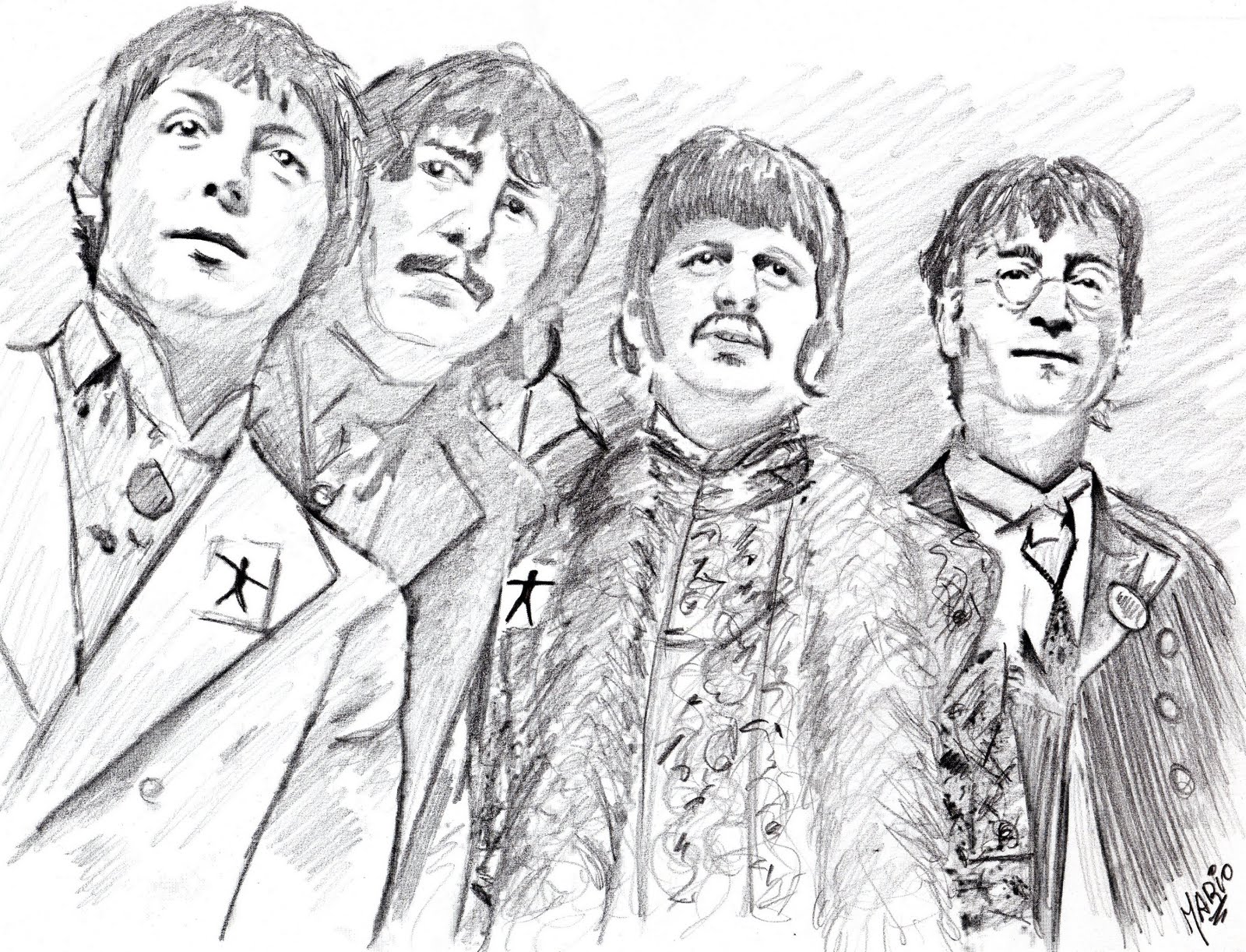 Mario Agostinelli: Mis dibujos... The Beatles