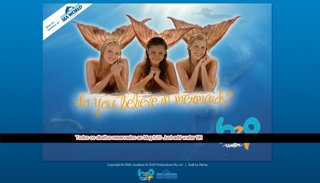 h2O Just add Water BR: Site Official h2O Meninas Sereias!