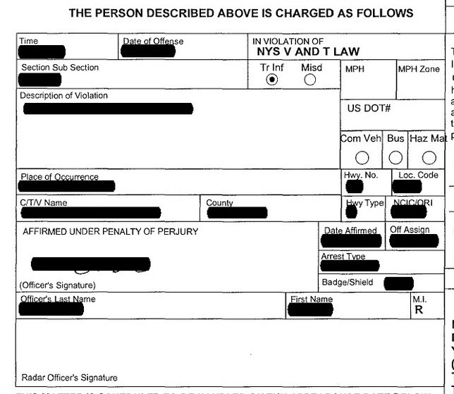 Moving Violation: A Traffic Ticket Blog: Traffic Ticket Annotated