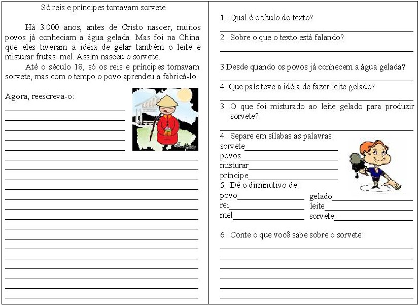 ATIVIDADES PARA APOIO PEDAGÓGICO: Pequenos textos informativos com ...