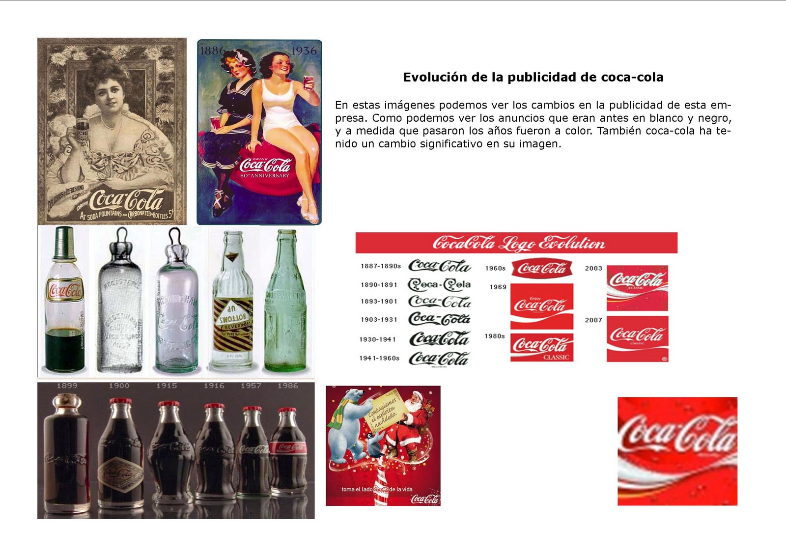 Laura Sanchez Zaragoza: EVOLUCION DE LA PUBLICIDAD DE COCA-COLA