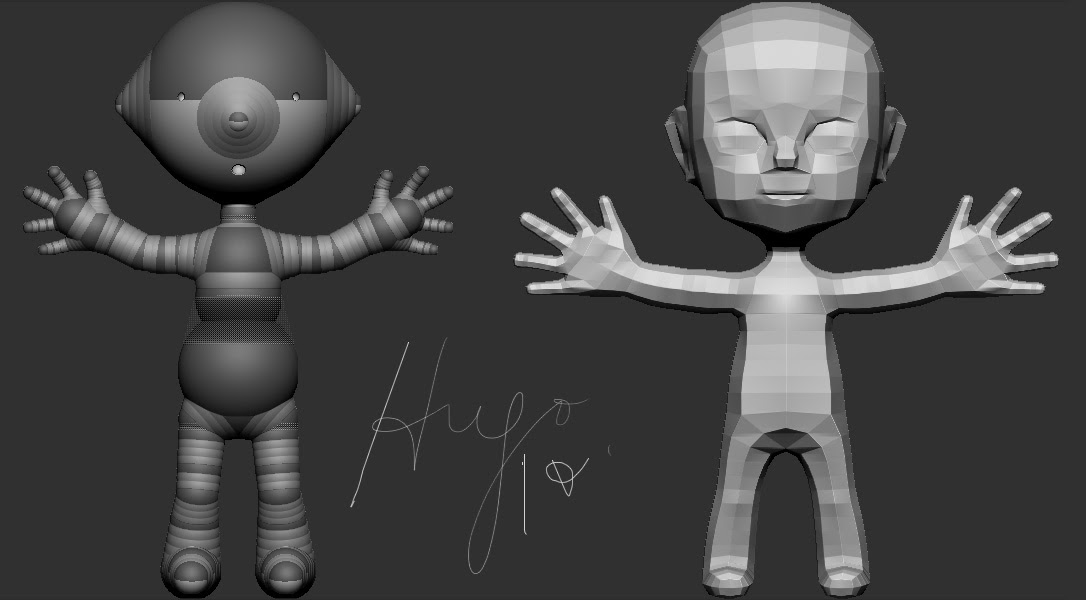 Toon Character Design - Baby Bender ~ Hugo'studio