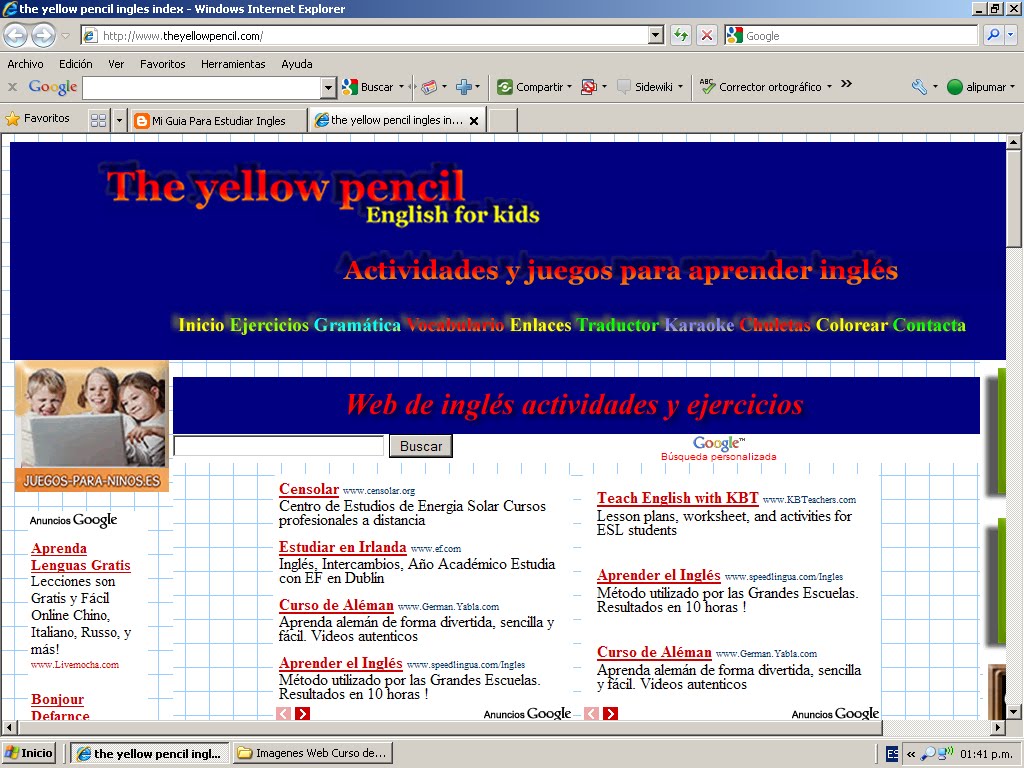 Mi Guia Para Estudiar Ingles: The Yellow Pencil