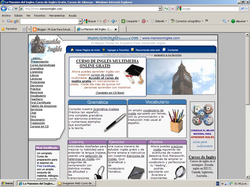 Mi Guia Para Estudiar Ingles: Mansion Ingles