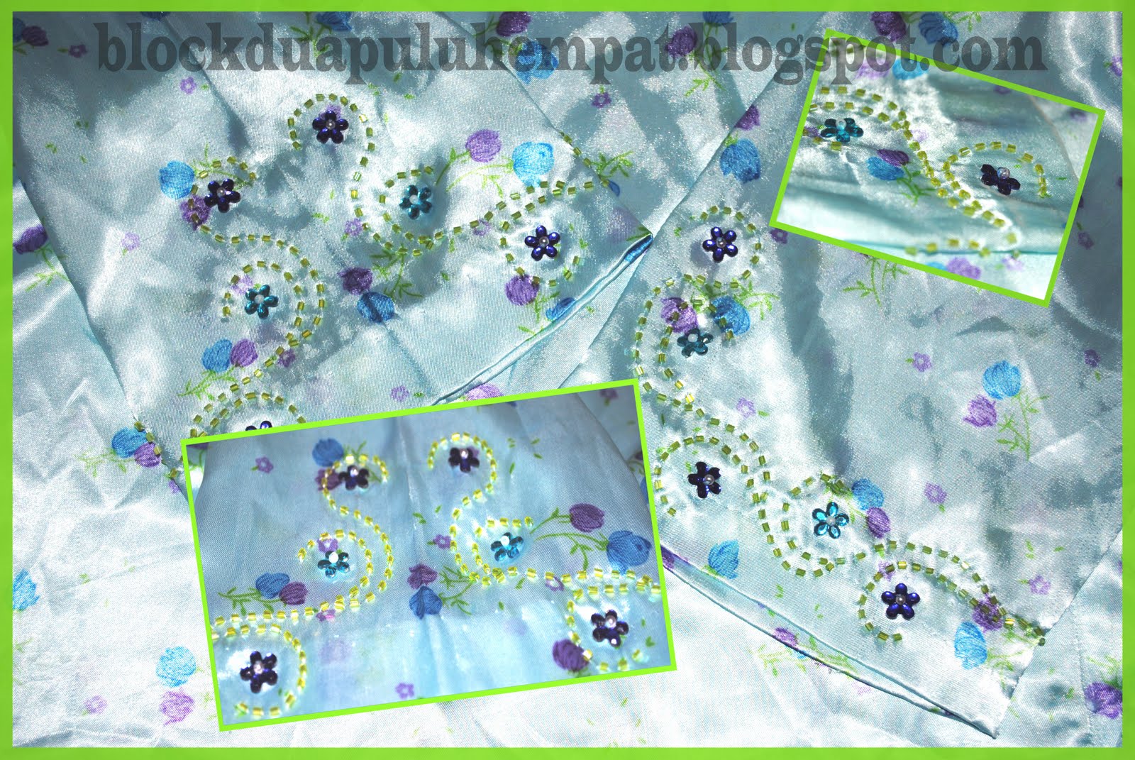 Jahitan manik yang indah bermula dari hati...: