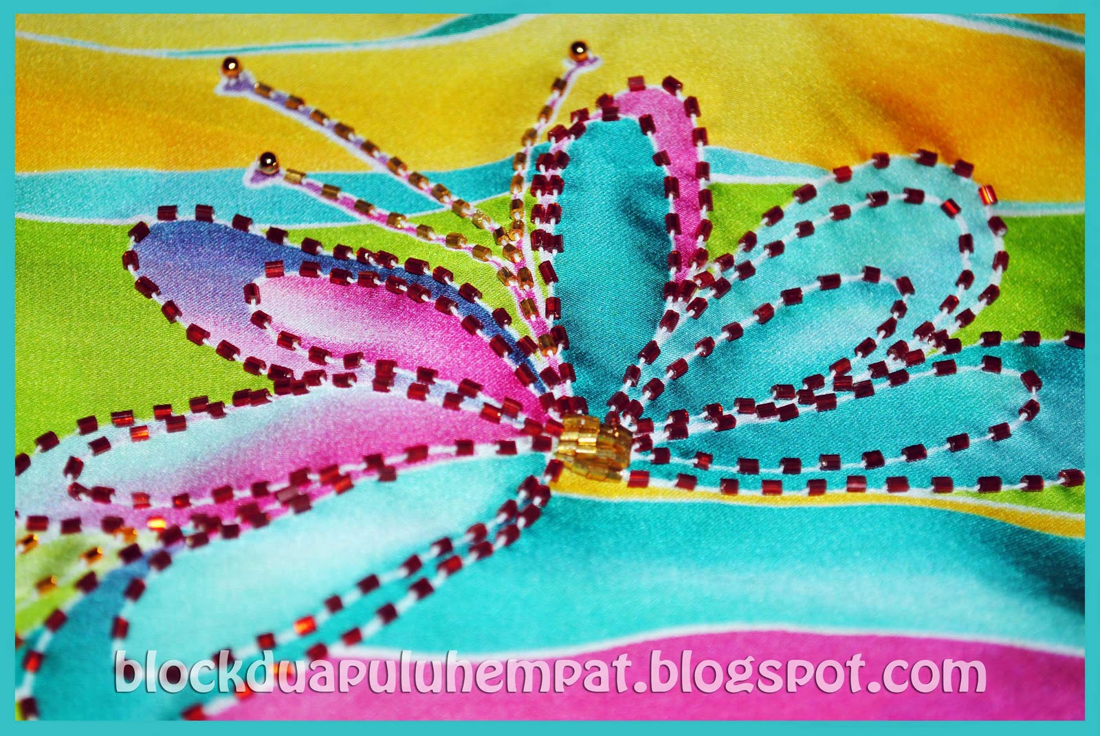 Jahitan manik yang indah bermula dari hati...: