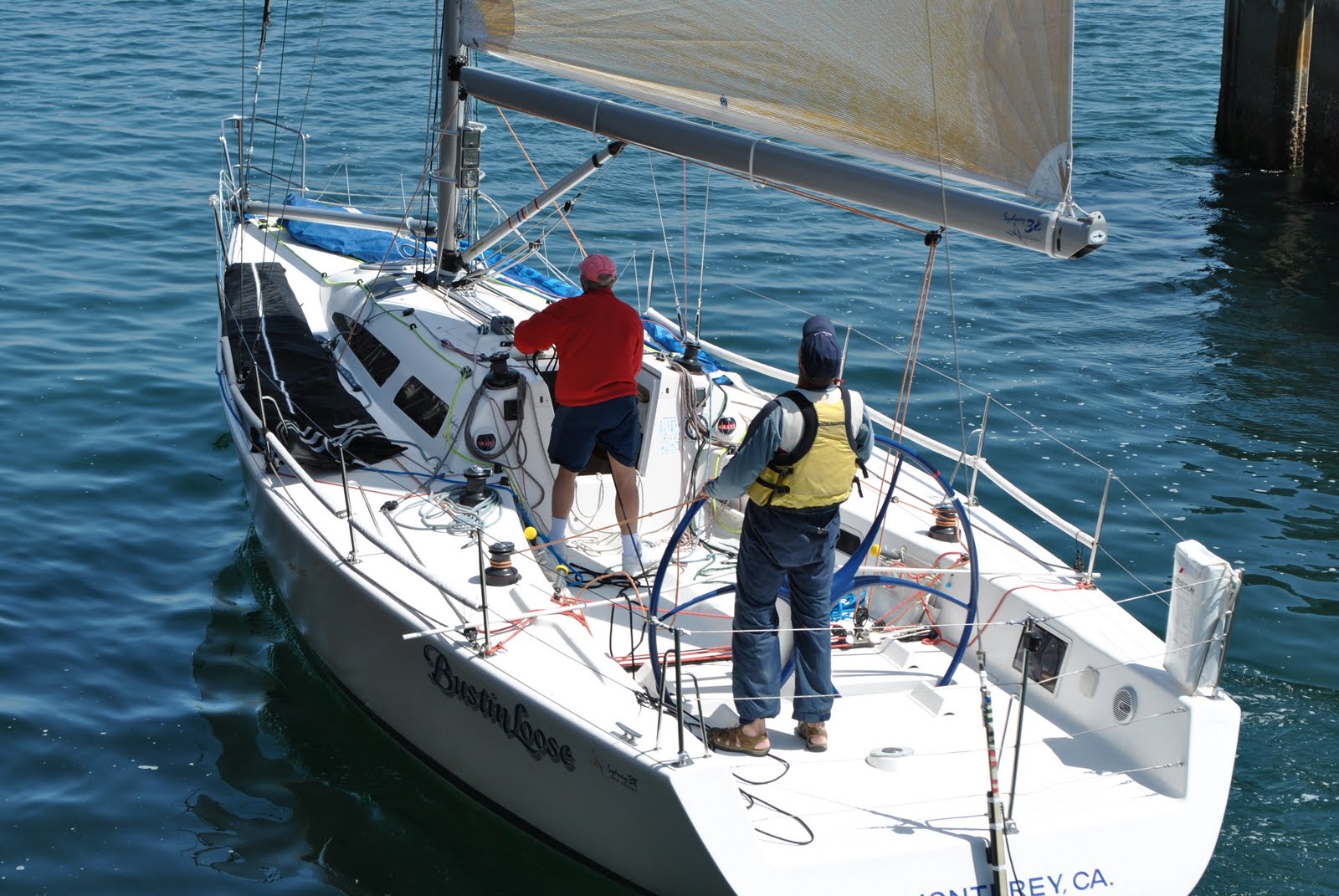 Sailing Training Wheels: Bustin Loose: A Very Impressive Sailboat Seen ...