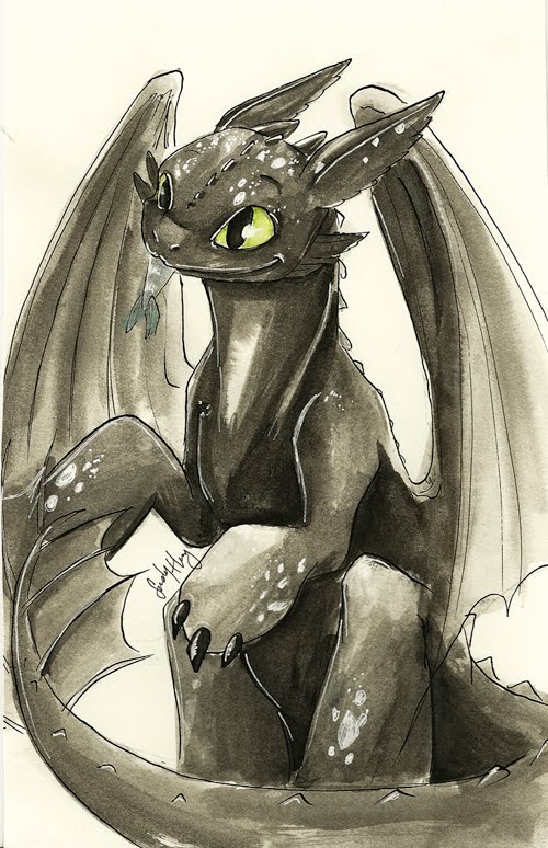 How To Train Your Dragon Toothless Drawing