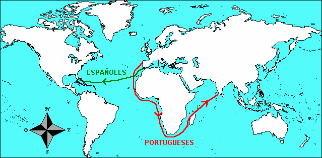 Las cuatro rutas de cristobal colon - Imagui