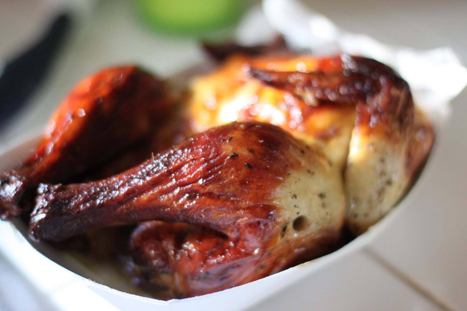 literally, a spoonful: a meal Ricky Ricardo would be proud of...chicken ...