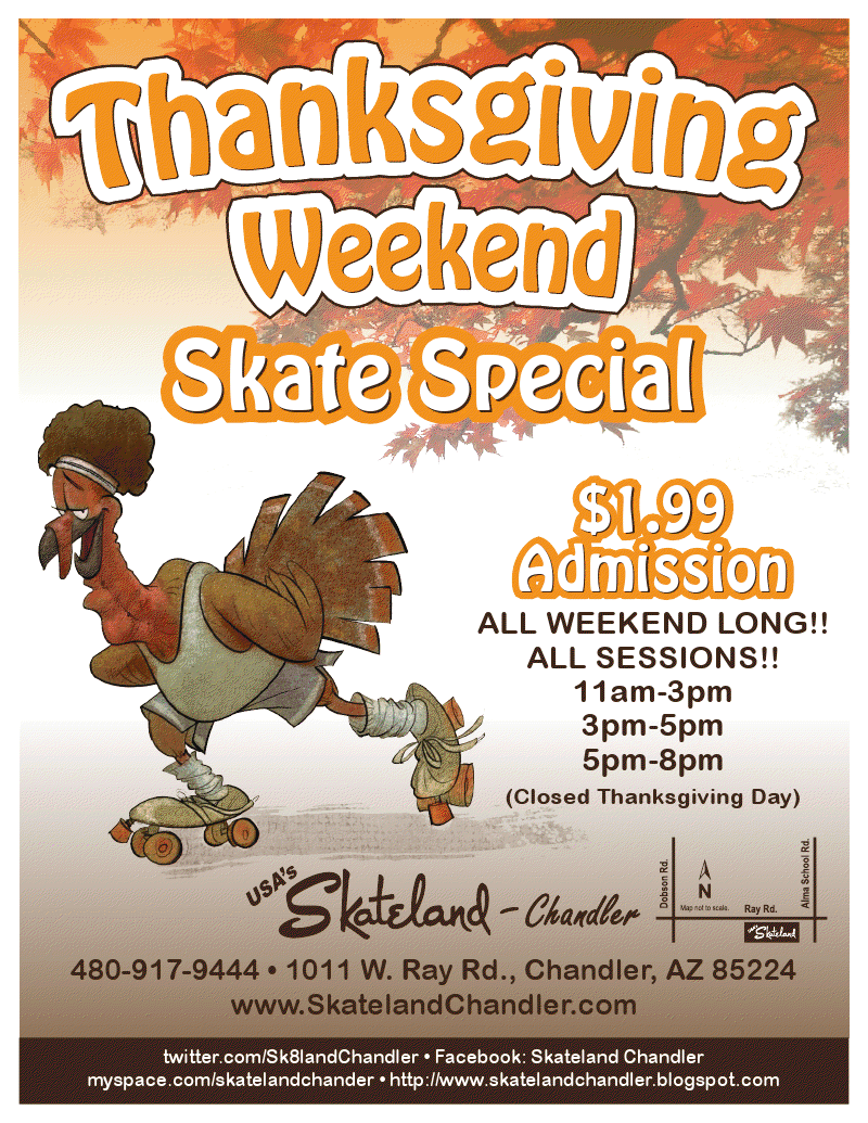 Skateland Chandler: Thanksgiving Weekend - Let's Go Roller Skating