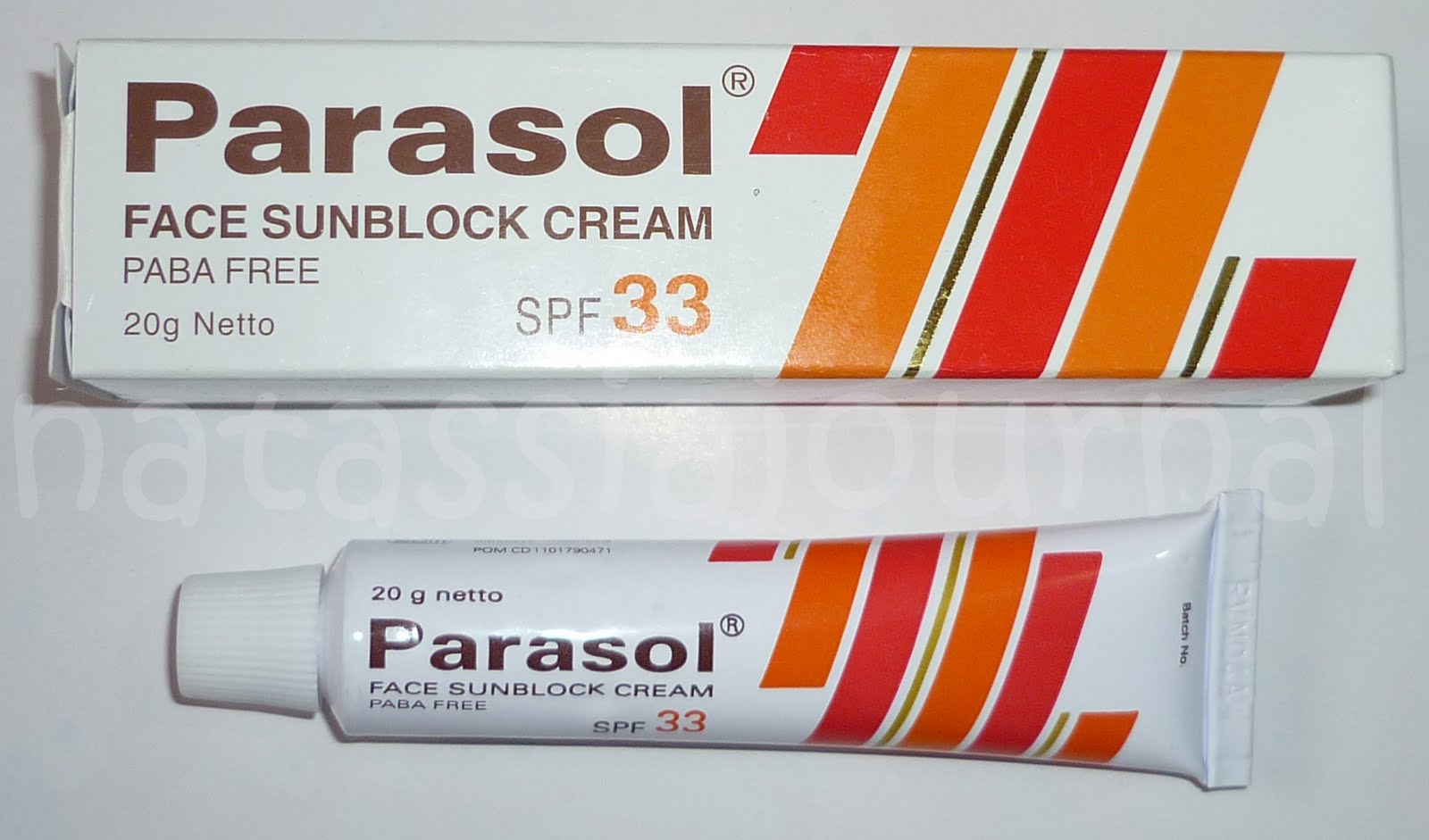 Natassia Journal: Parasol Face Sunblock Cream SPF 33