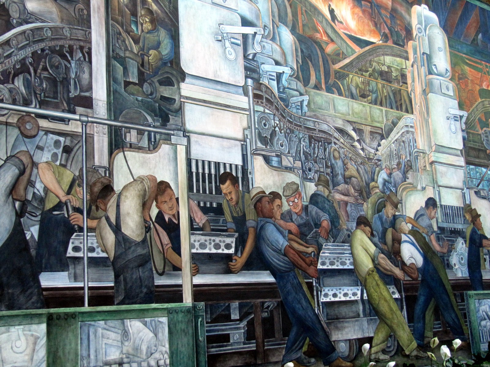 Diego Rivera Detroit Industry Mural - DIA ~ Rivet Head