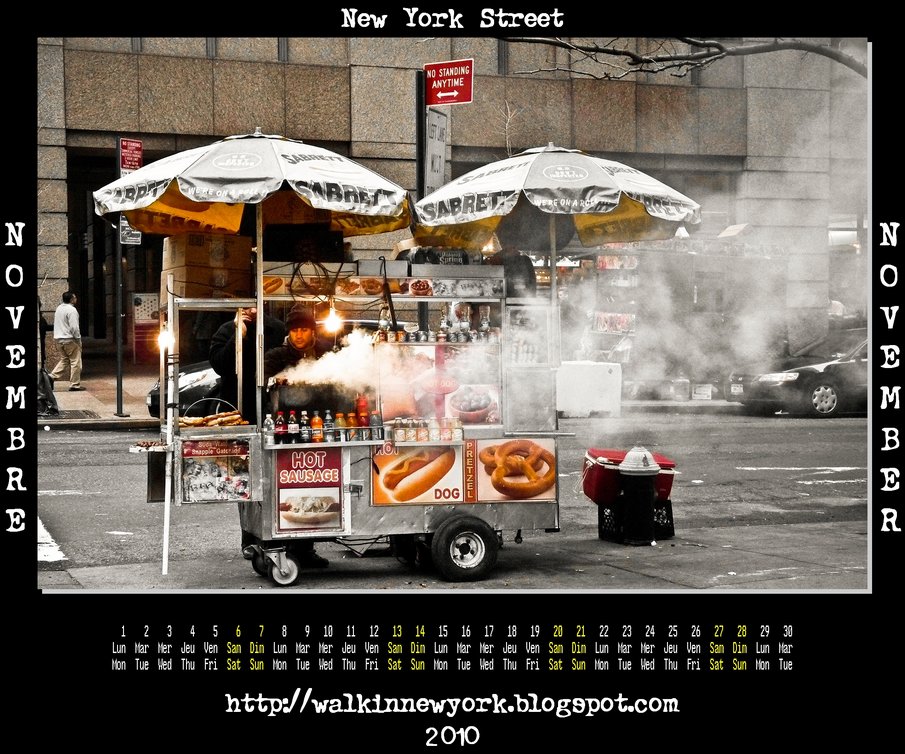 Walk in New York: Calendar New York 2010 : November