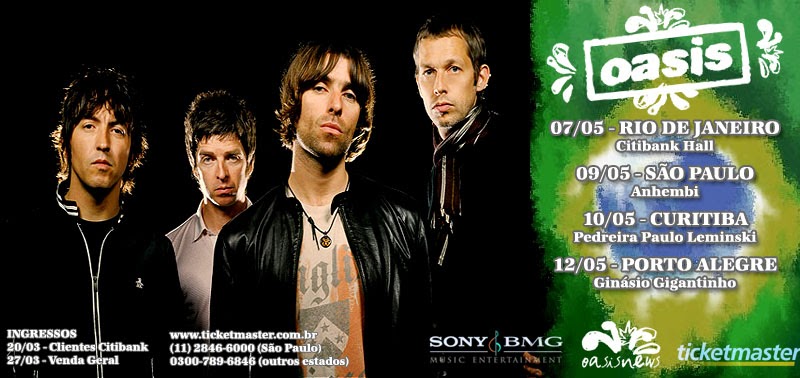 oasisblues: Oasis tour in Brazil