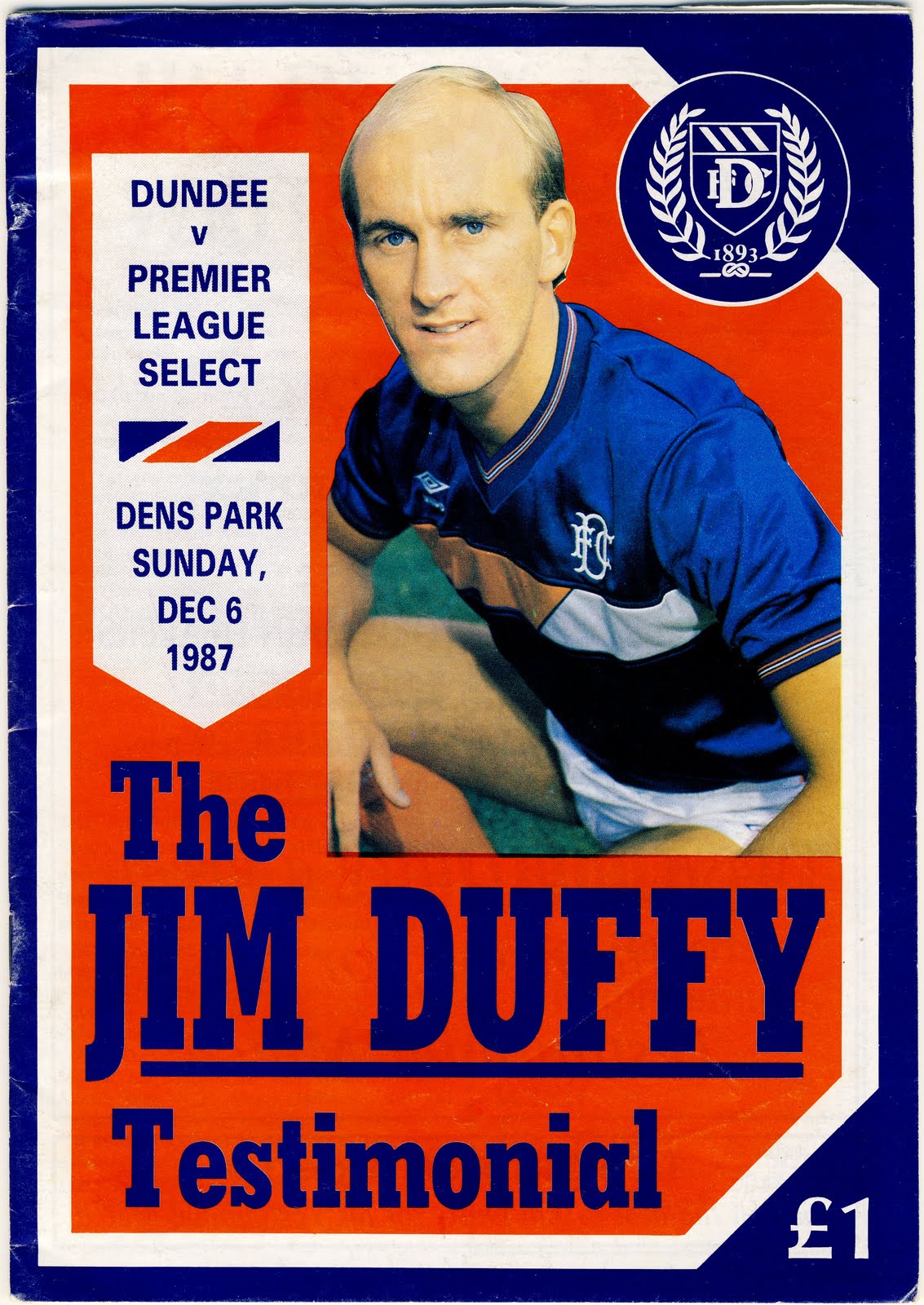 THE DUNDEE FUTBA SHRINE: JIM DUFFY TESTIMONIAL PROGRAMME - 1987
