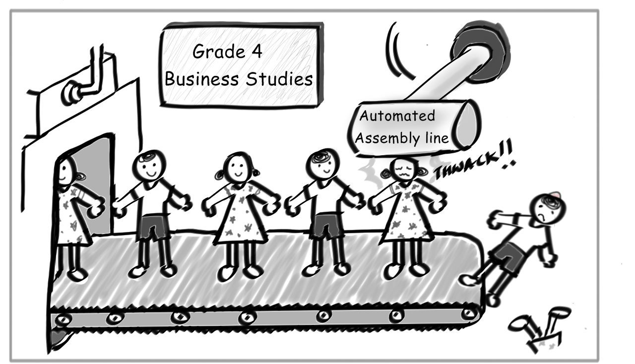 Cartoon Assembly Line