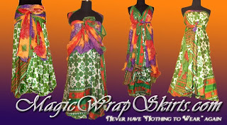 WORLD WIDE WOMAN: The Magic Wrap Skirt can Be Worn 100 Ways!