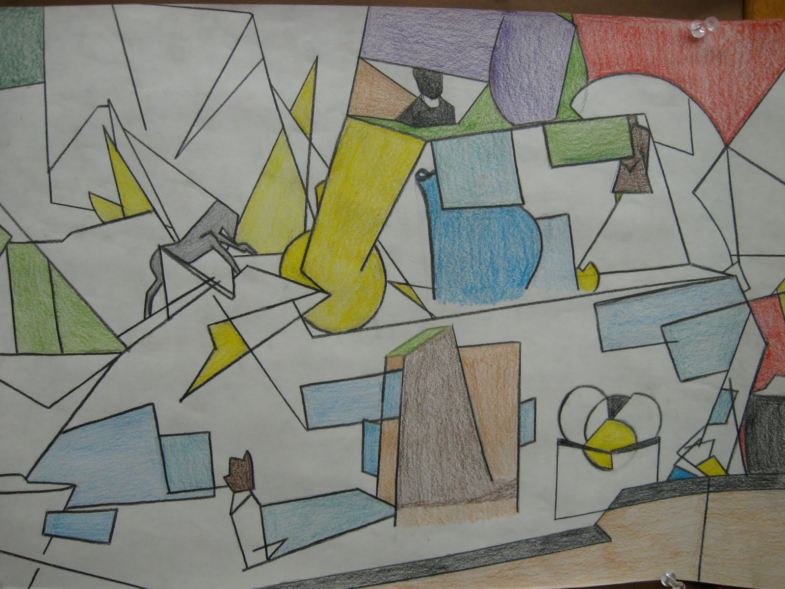 Portola Middle School Art Program - Orange, California: Cubist Still ...