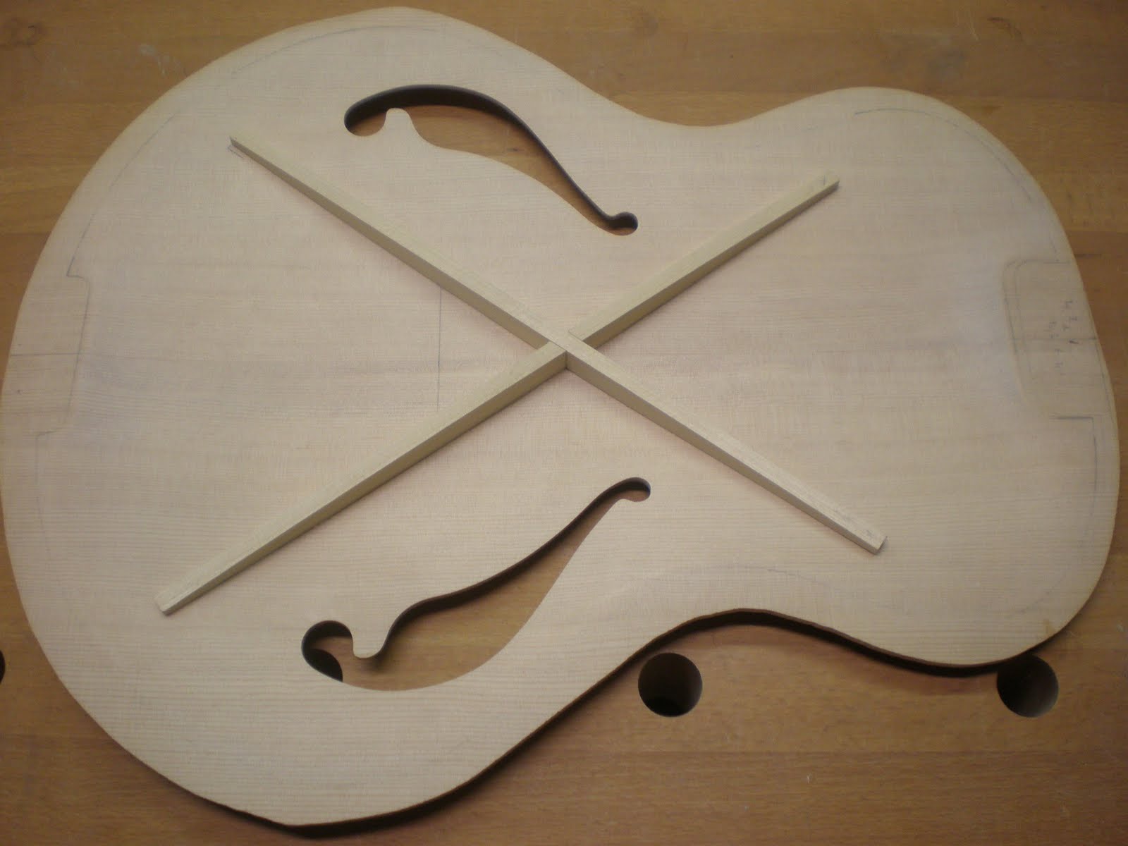 On The Bench: Photos from the new Archtop Build