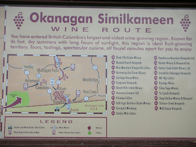 Arts Wine Adventures: Okanagan Similkameen Wine Route map