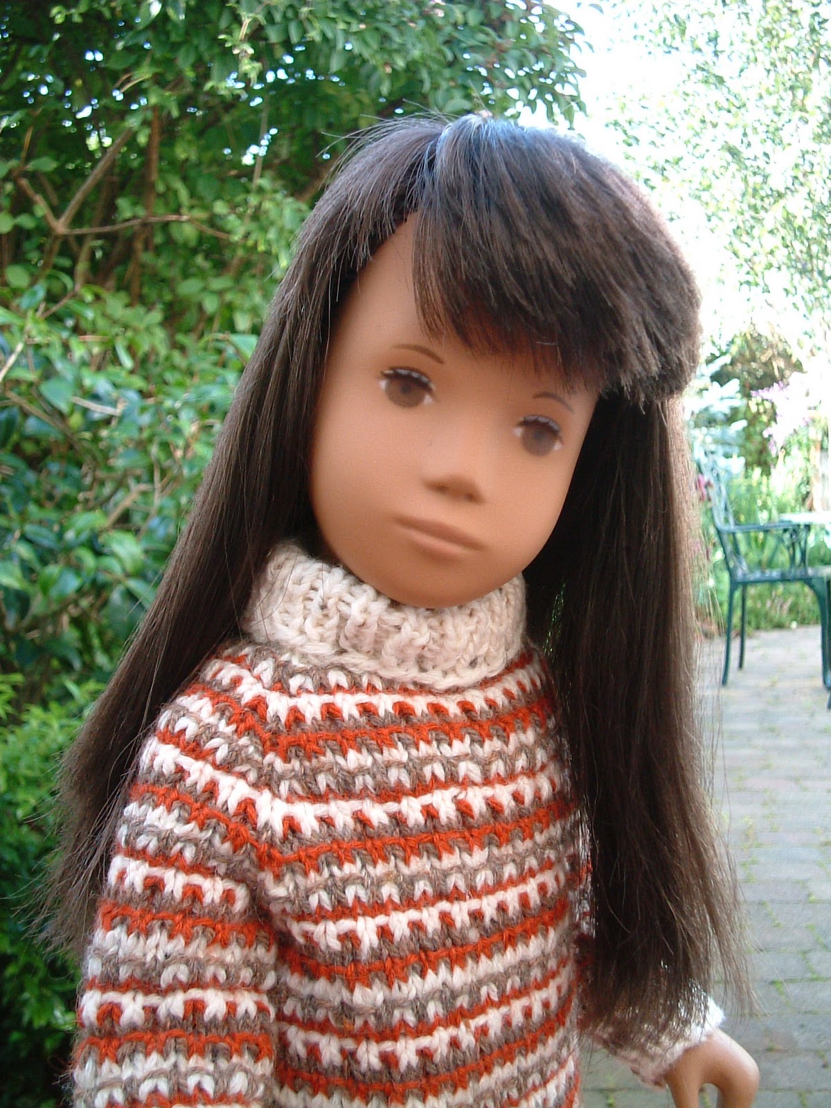 Sasha Doll Style: Sasha Doll Pattern - Slip Stitch Striped Sweater...