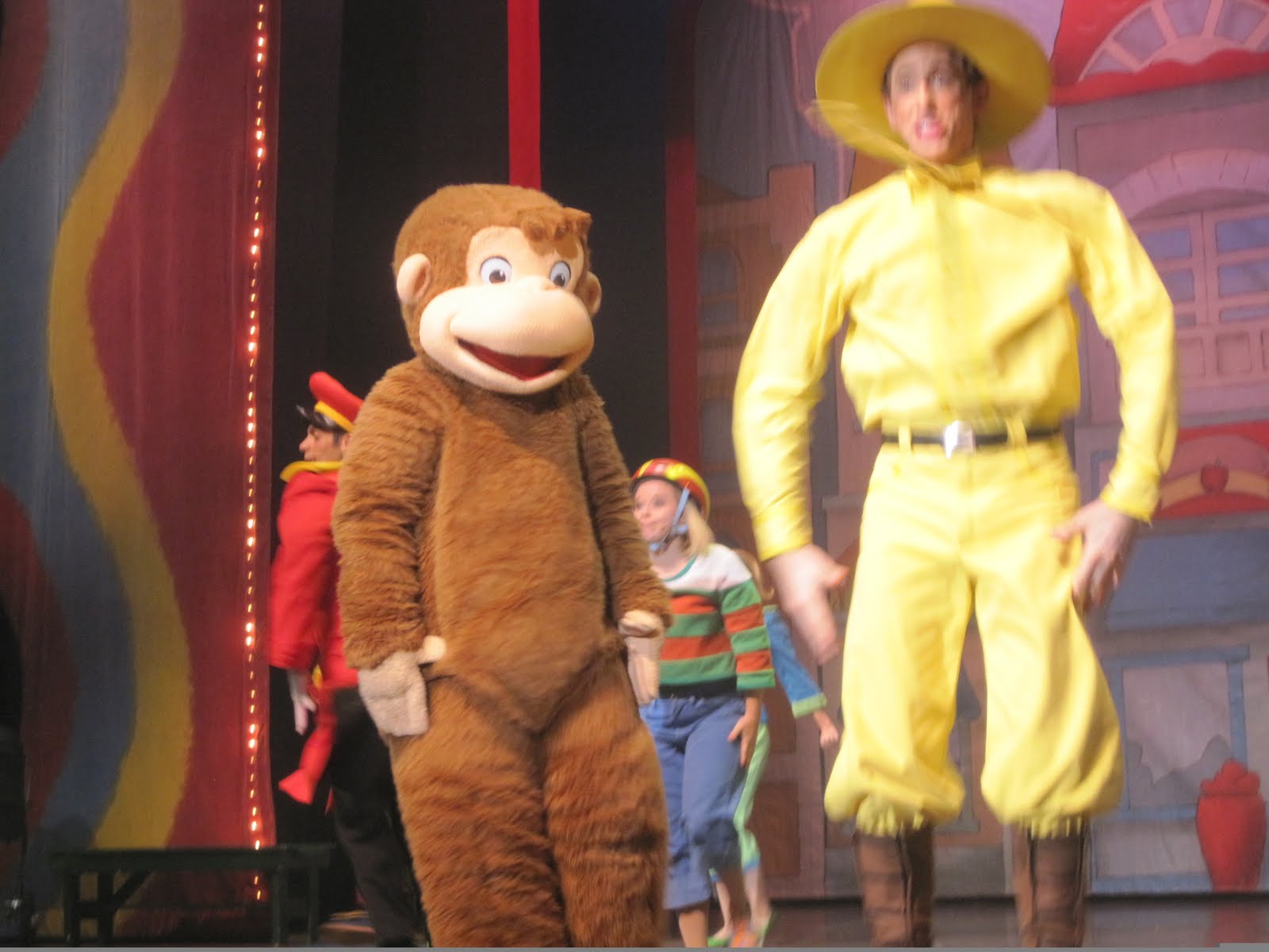 Our adventures to bring home "Baby Kaz": Curious George LIVE!