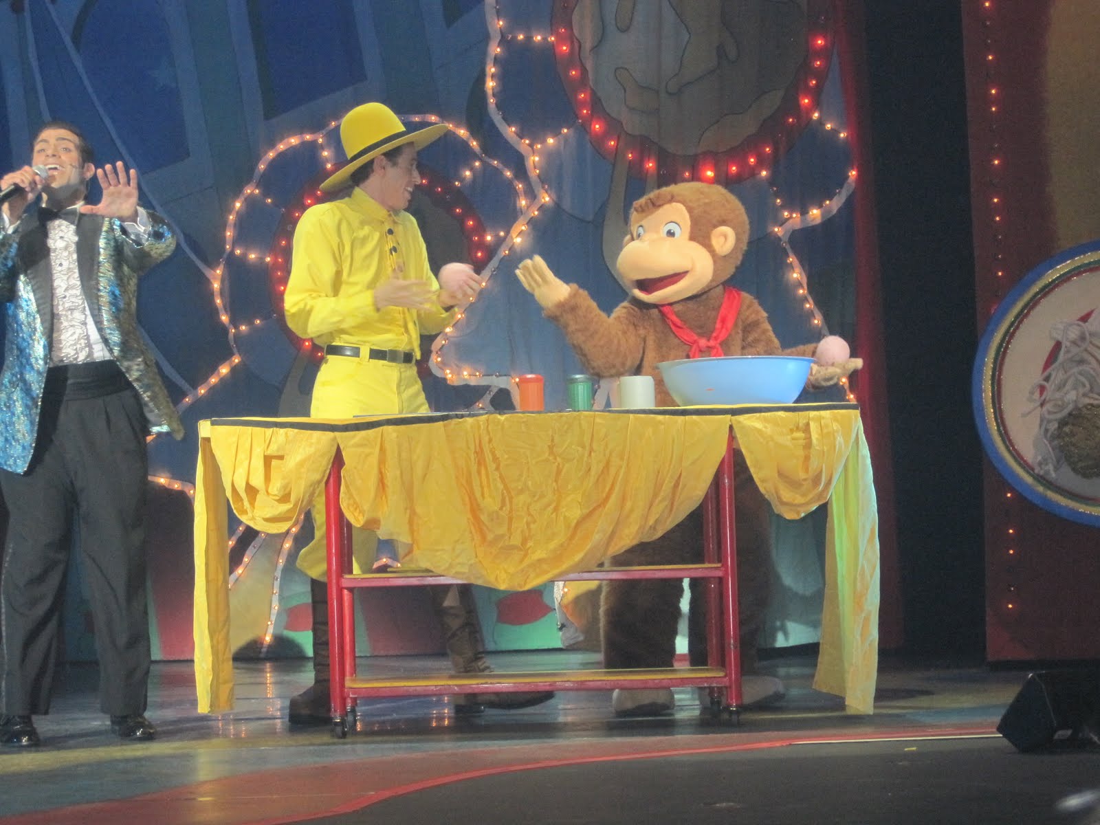 Our adventures to bring home "Baby Kaz": Curious George LIVE!