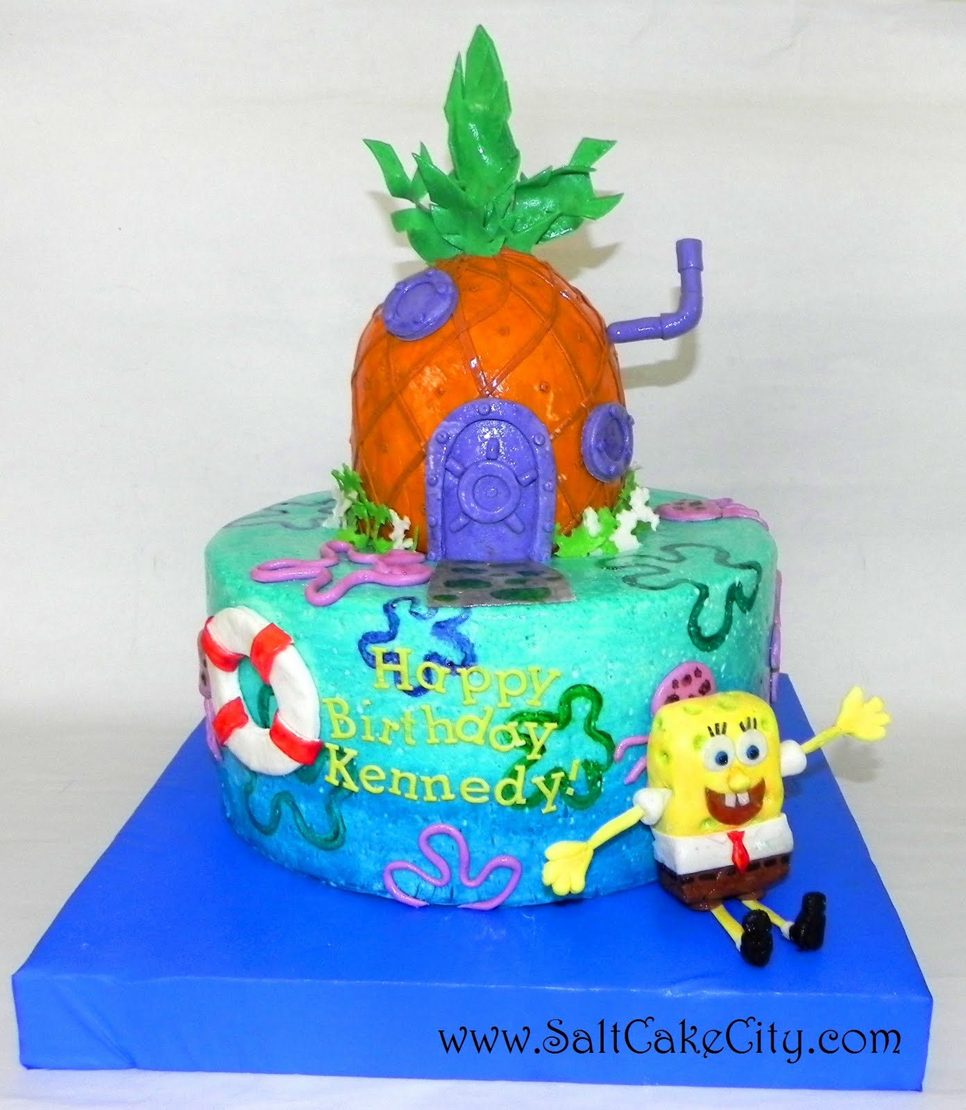 Salt Cake City: Spongebob's Cake Under the Sea