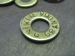 Pieces by Polly: Stamped Washer Projects