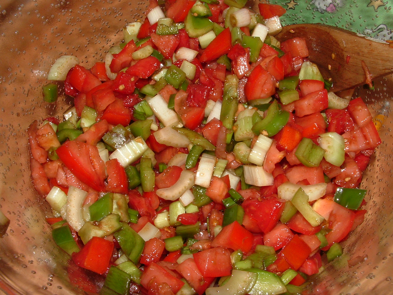 Pieces by Polly: Frugal Food Friday: Green Pepper Tomato Salad