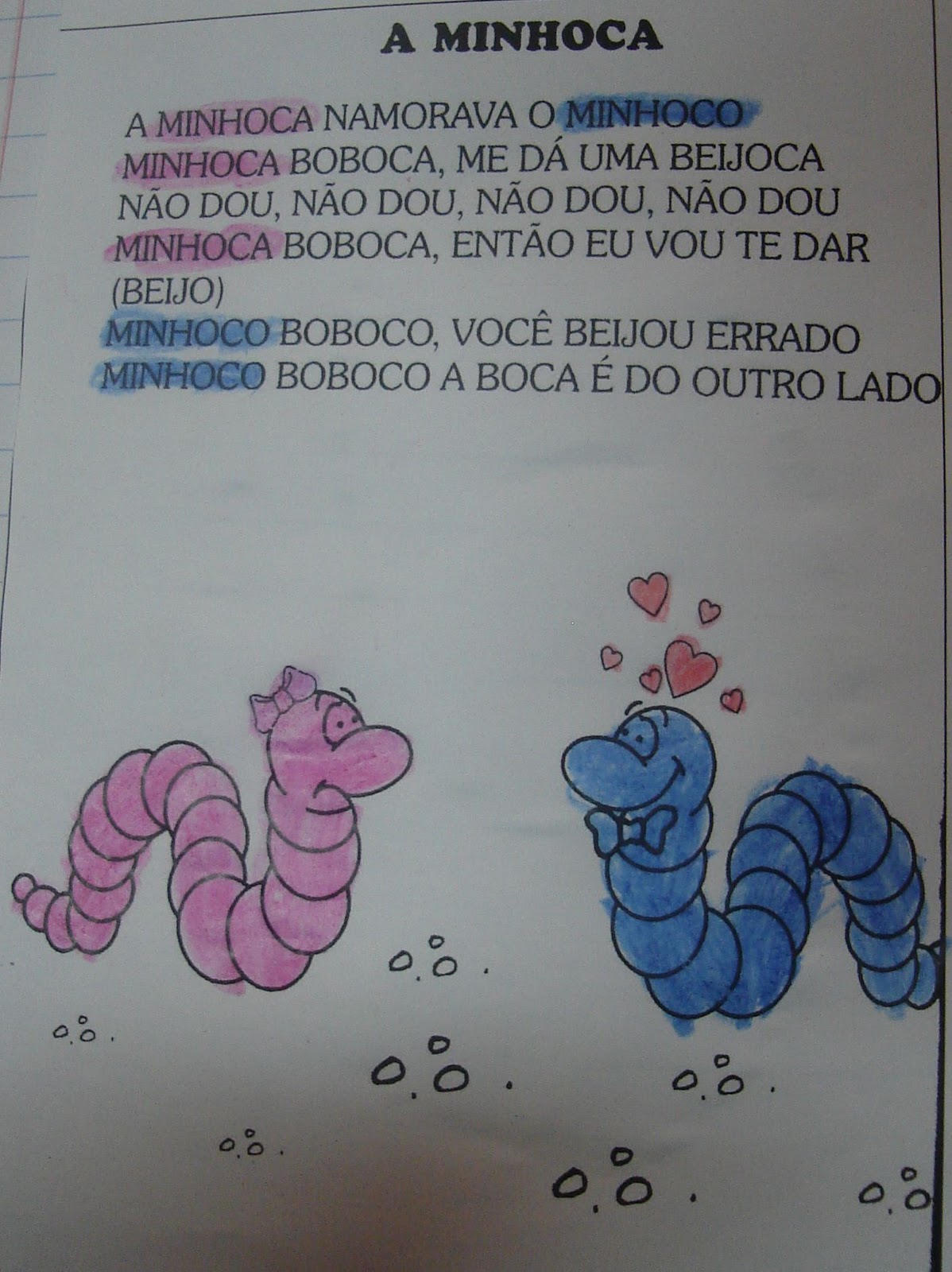 Cantando Brincando e Aprendendo...: Minhoca & Minhoco...