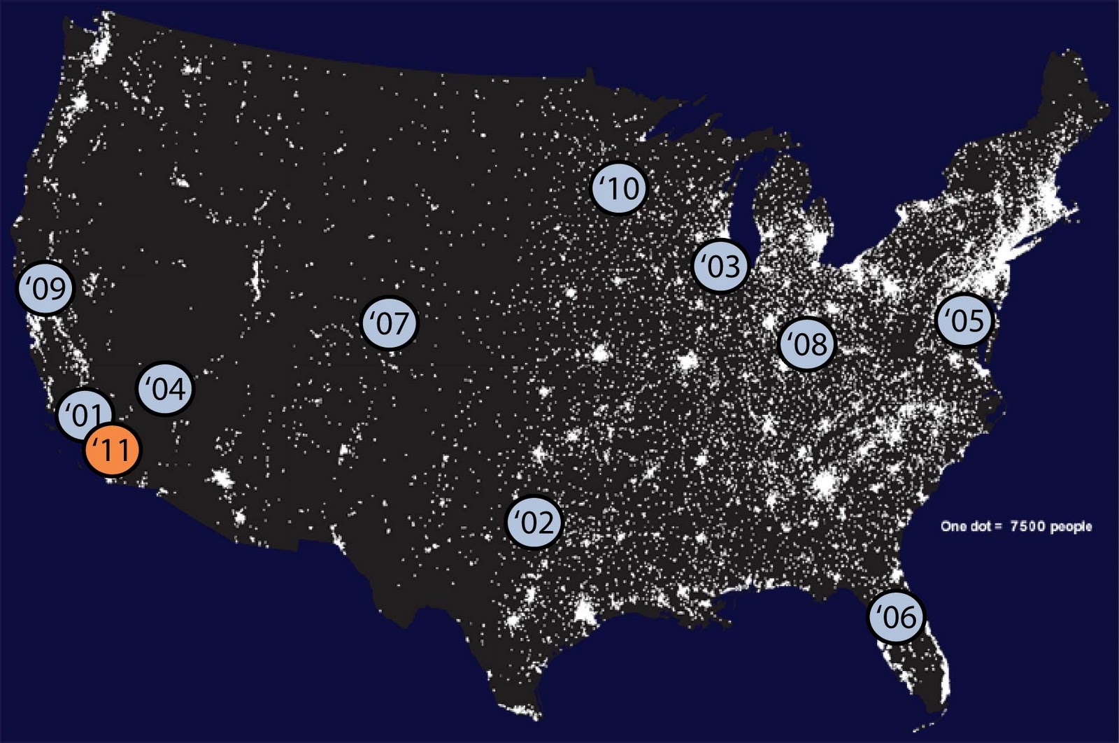 National Homebrewers Conference: Locations Over the Years