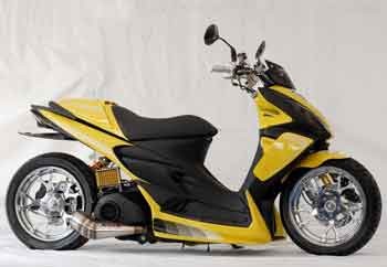 Modifikasi Suzuki Skywave 125 cc - Rolling Thunders Oto Blitz