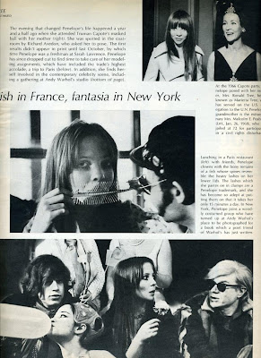 FASHION ON ROCK: Penelope Tree - famous model of 60s