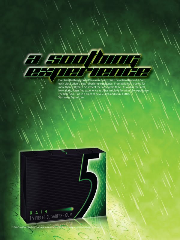 Christie Visual Art: 5 Gum Advertisement