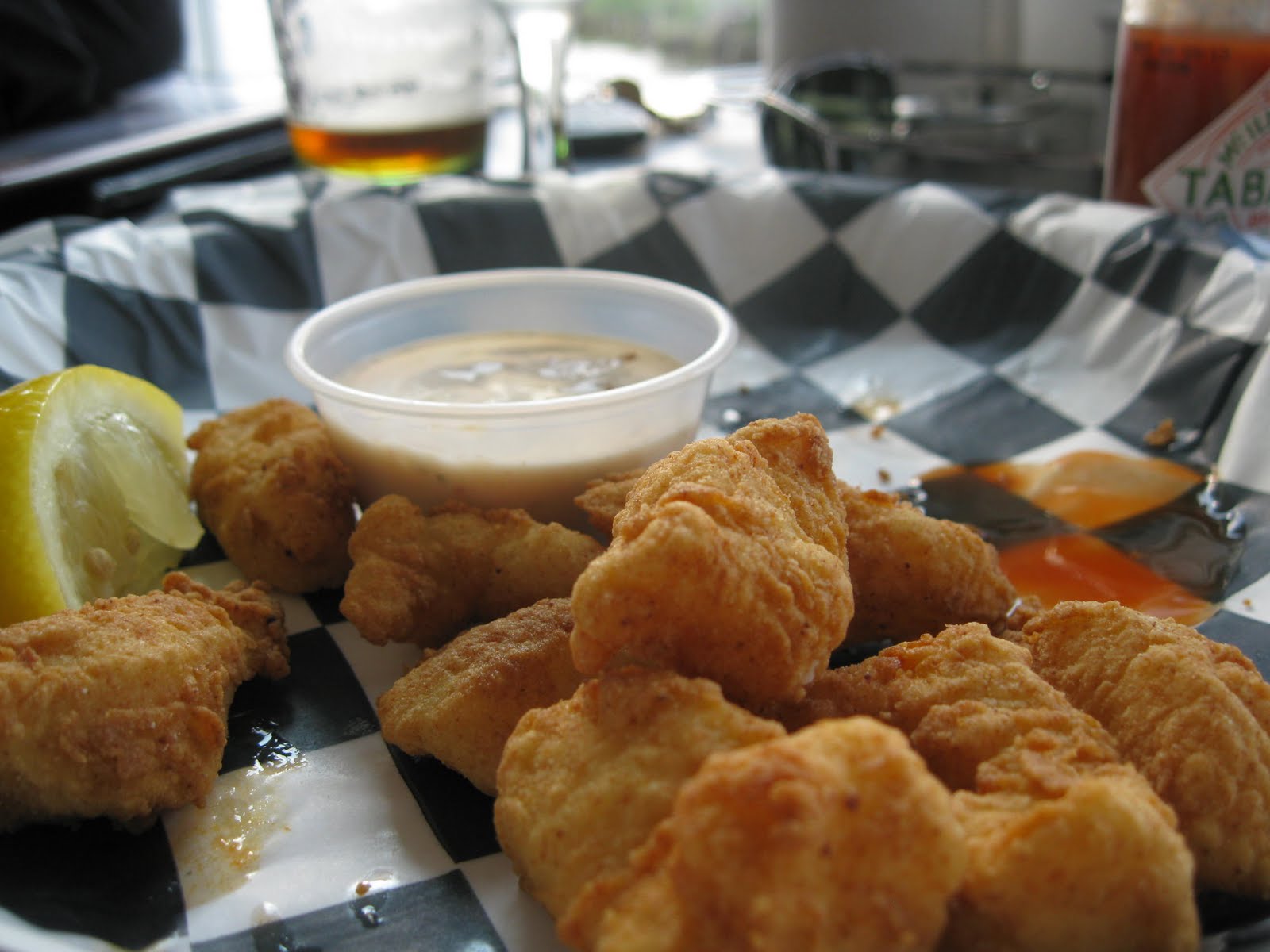 fried wahoo bites