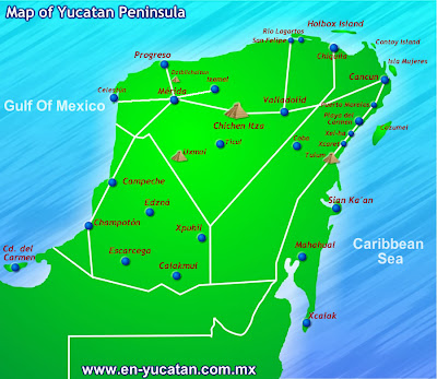MAPA DE YUCATAN