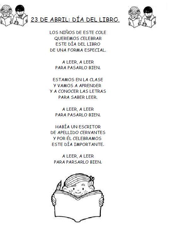 El rincon de la infancia: ♥ Poesías (Día del libro ) ♥