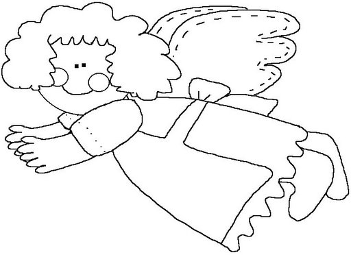 Mi colección de dibujos: ♥ Angelitos para colorear ♥