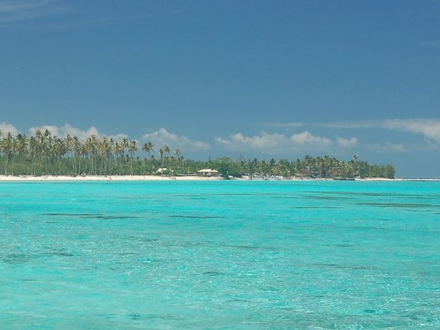Lagon et plage de Temae à Moorea Polynésie