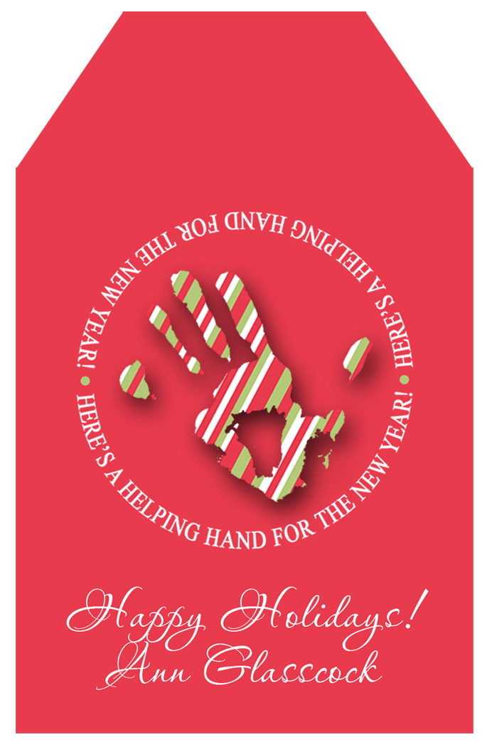 Paper Perfection: Helping Hand Gift Tag