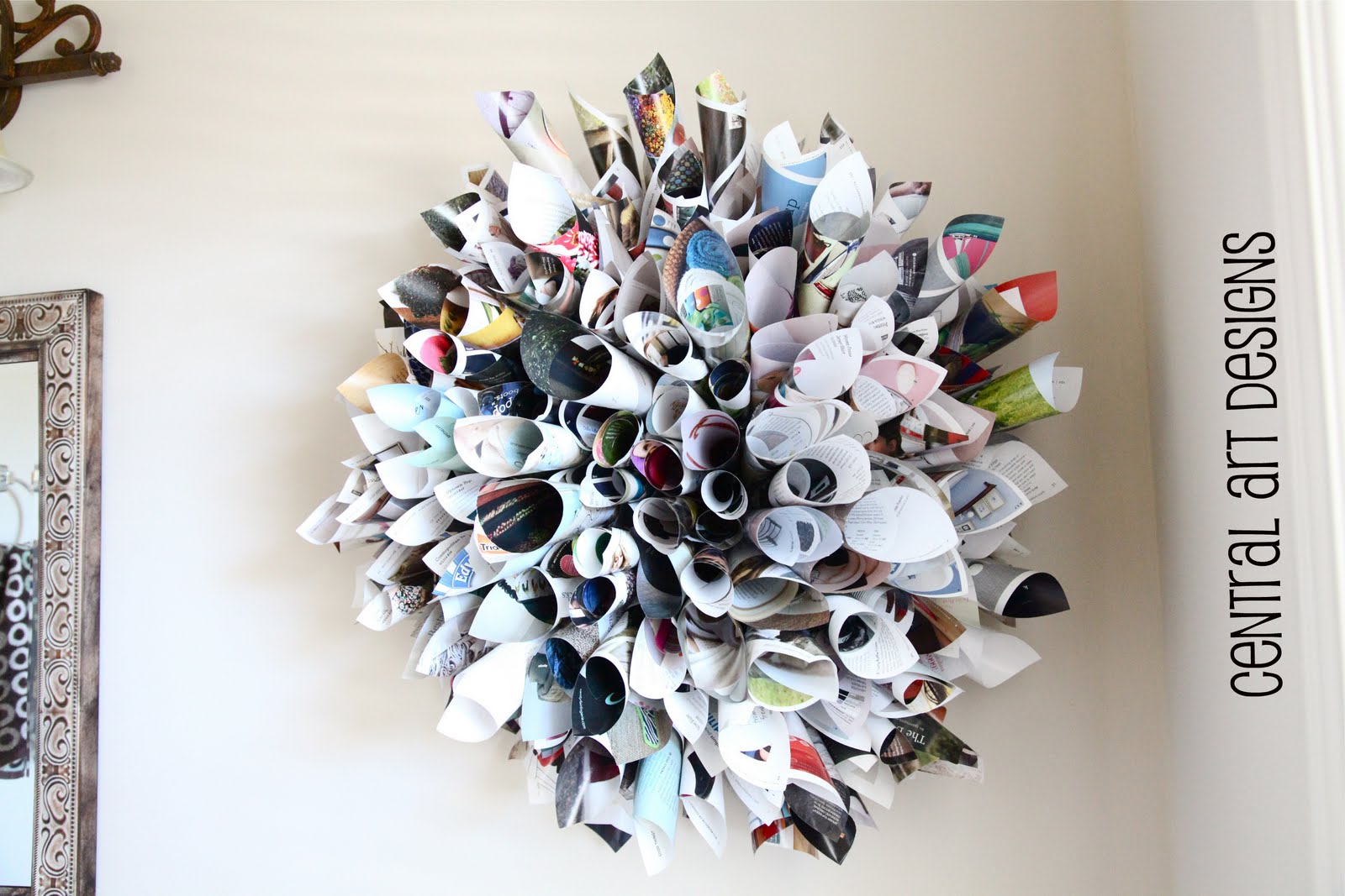 Central Art Designs: New Catalog/Magazine Wreath