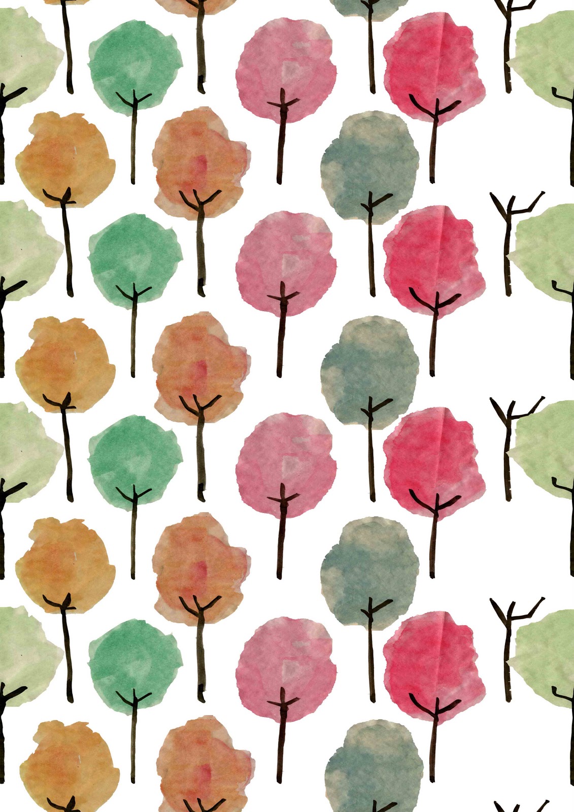 Poodle Doodles : Illustrations By Linda Byrne: Tree Pattern