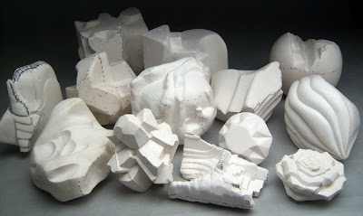 object lesson: Spring 2009 Hand Carved Plaster Forms