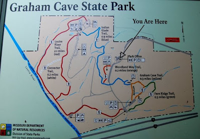 Parts of the park roadway are wide and spacious: