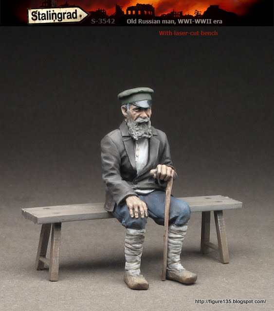 News: Stalingrad Old Russian man, WWI-WWII era ~ FigureOneThreeFive