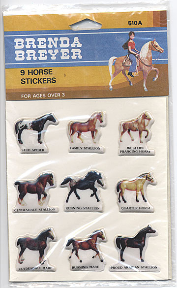 Breyer History Diva: Puffy Stickers!